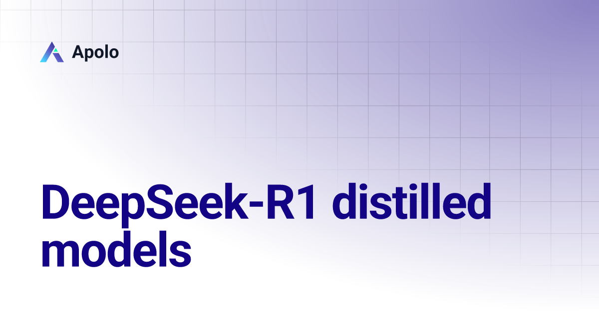 DeepSeek-R1 distilled models | Apolo